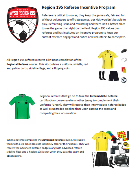 Referee Incentive Program